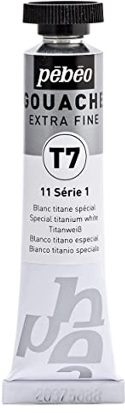 Gouache verf 20 ml titanium wit - Rijke pigmenten en hoge dekking | bol