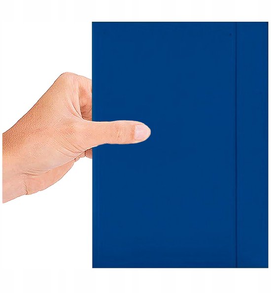 Bantex A4 Map met Elastiek - Stevig Karton, Blauw | bol