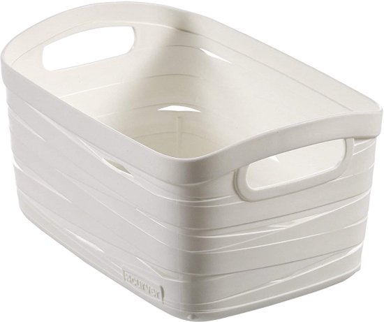 Curver Ribbon Mand - 20 liter - Kunststof - Wit | bol.com