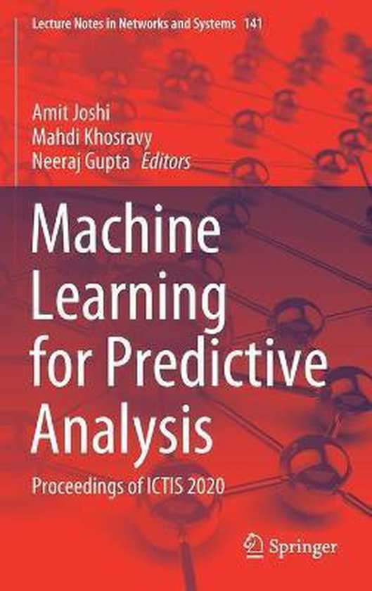 Machine Learning for Predictive Analysis | 9789811571053 | Boeken | bol.com