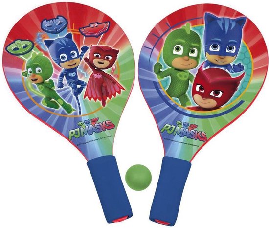 Disney Beachballset Pj Masks Junior Hout Blauw/rood 3-delig | bol.com