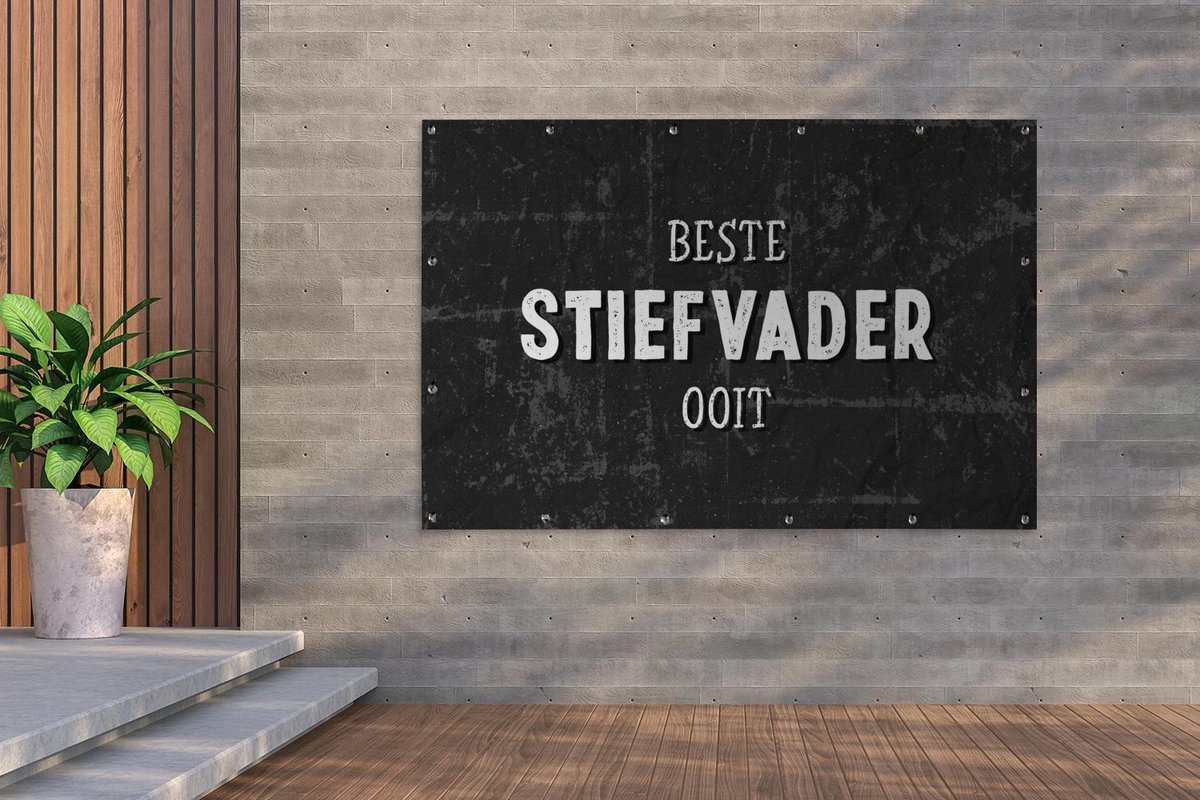 Muurdecoratie Vaderdag cadeau - Stiefvader - Quote - Beste stiefvader ...