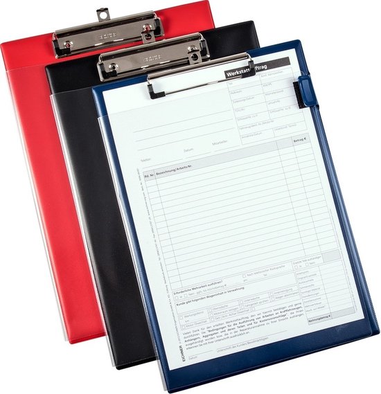 Werkordermap met klem EASY OPEN A4 per 10 stuks - Blauw | bol.com