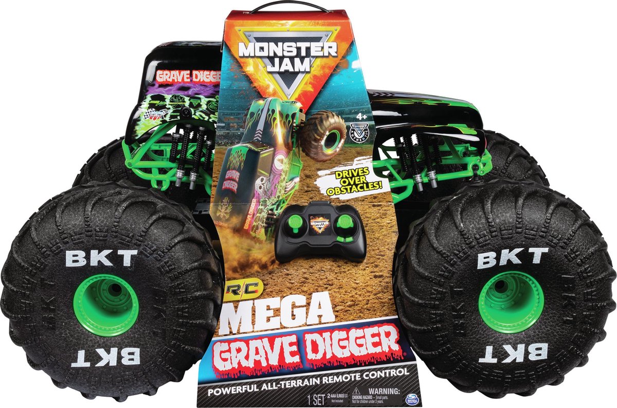 Monster Jam - Mega Grave Digger All-terrain - RC voertuig - Schaal 1:6 ...
