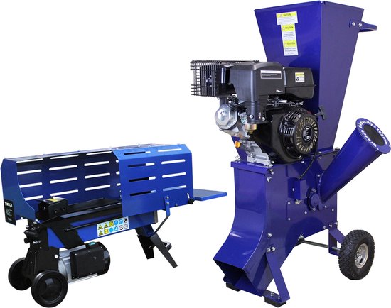 T-Mech Bundel: Houtklover 370 mm/ 15 Pk Hakselaar 102 mm max - hout ...