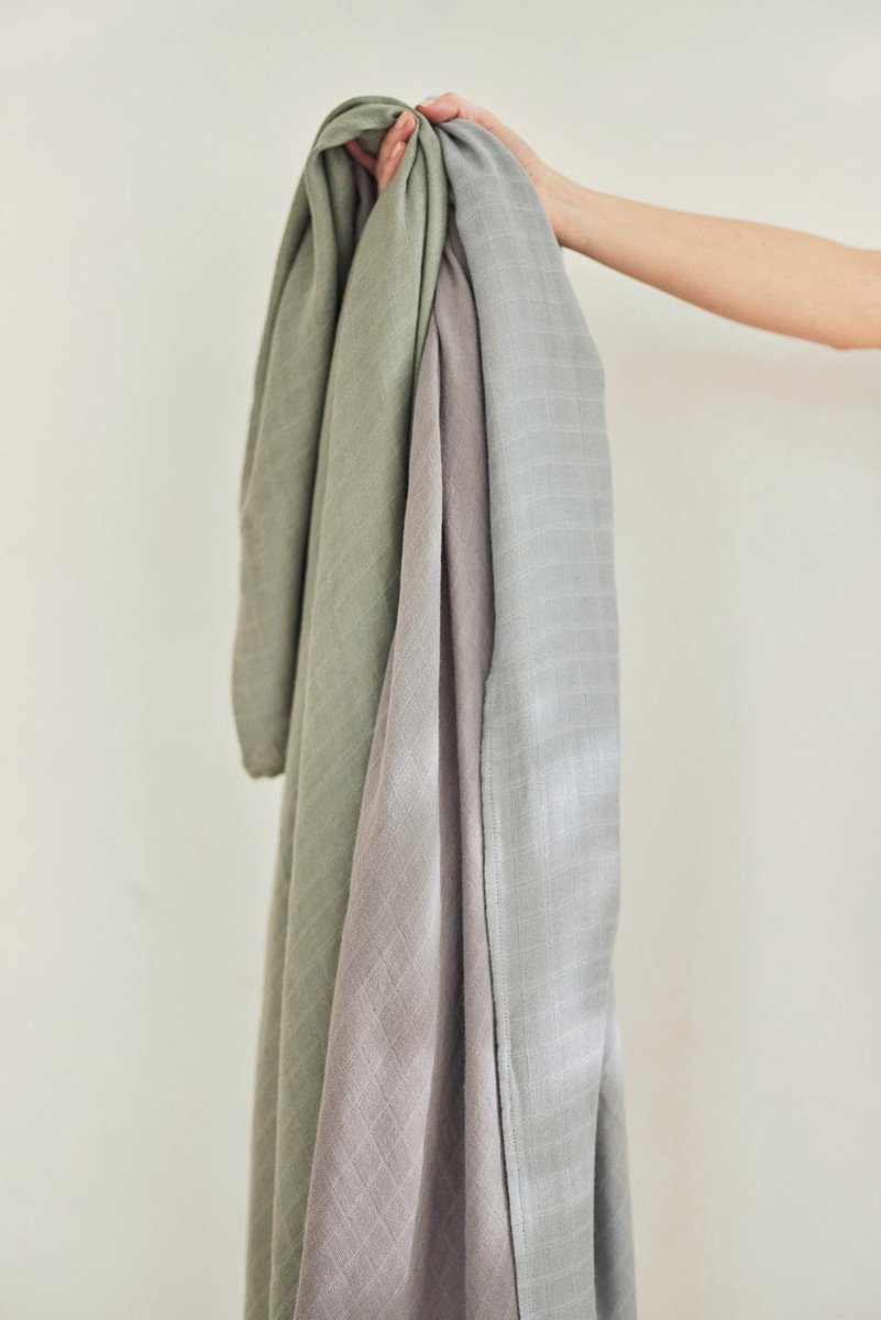 Jollein Hydrofiele Doek Small 70x70cm Bamboe Katoen - Ash Green - 4 ...