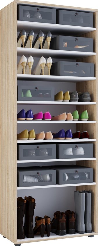 Vandol I schoenenkast 9 vakken Sonoma eiken decor. | bol