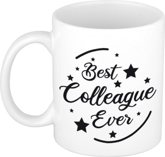 Best colleague ever koffiemok / theebeker - 300 ml - wit - carriere ...