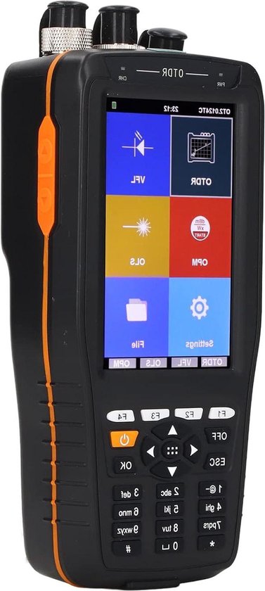 1550nm Multifunctionele OTDR-tester met 397 Inch Touchscreen ...