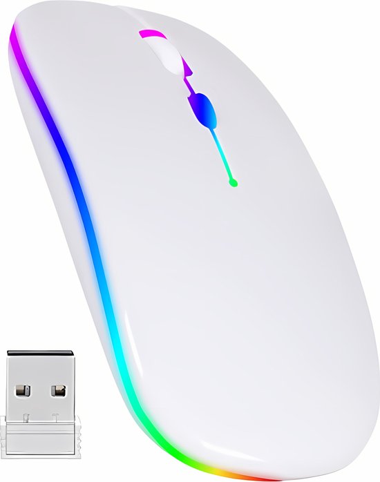 Draadloze Muis - via Bluetooth of 2.4G USB Ontvanger - Ergonomisch ...