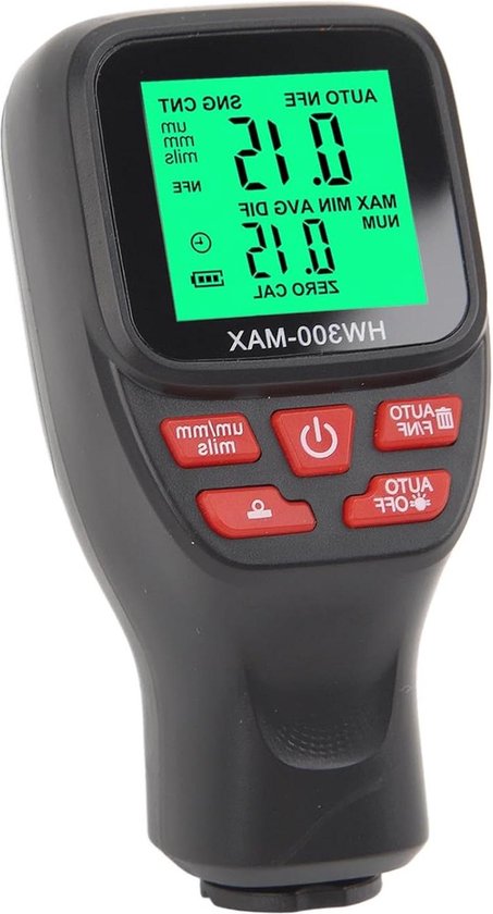 Mil-diktemeter 0-2000um Digitale Verfmeter voor ...