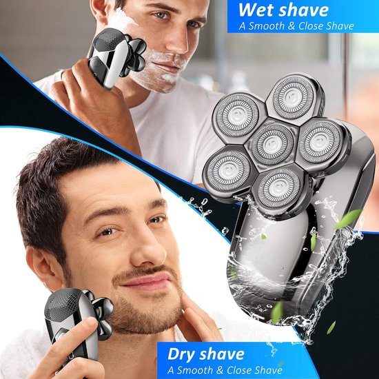 Lexium Skull Shaver - Scheerapparaat Mannen – Trimmer - Tondeuse - Hoofd Kaal Scheren | bol