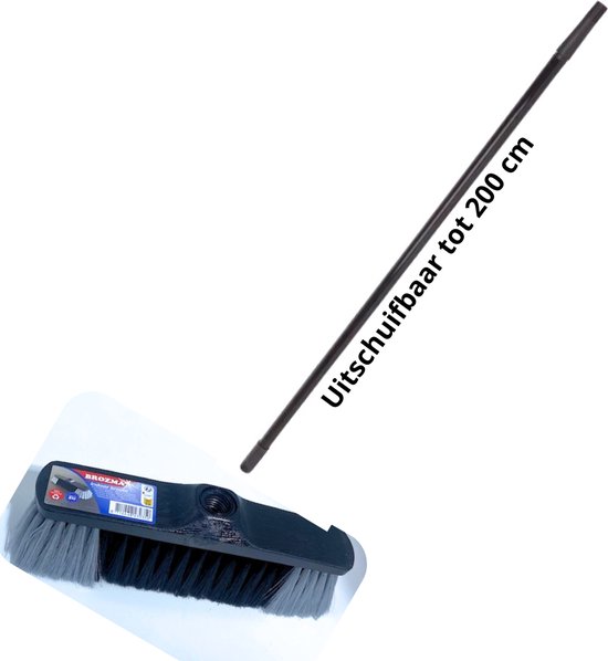 Kamerbezem – Veegborstel met steel – Veegborstel – Kamerveger - zachte ...