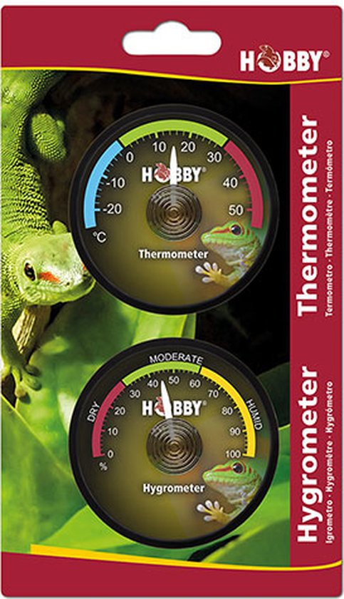 Hobby Terrano analoge thermometer hygrometer voor terrarium ...