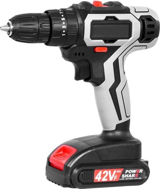 Accuboormachine PRO - 42V - 2 Accu's - Impact Functie - Elektrische ...