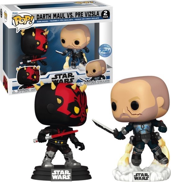 Pop Star Wars: Clone Wars - Darth Maul vs Pre Vizsla Funko Pop 2-Pack | bol