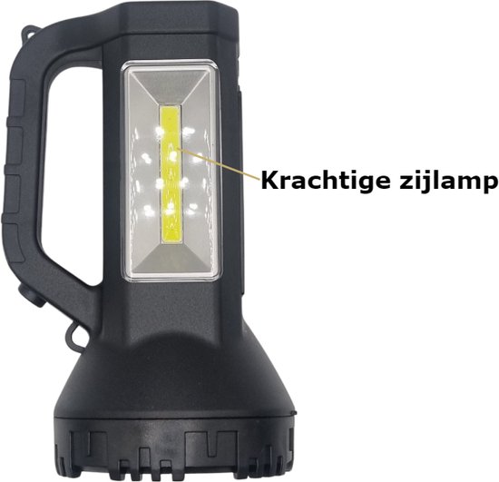 LED Zaklamp - Op Batterij - Grote Schijnwerper - 100 Lumen - | bol