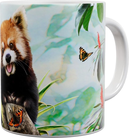 Rode Panda Lesser Red Panda - Mok 440ml 440 | bol