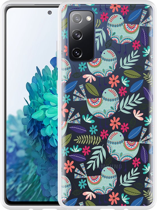 Cazy Hoesje geschikt voor Samsung Galaxy S20 FE - Blue Bird | bol