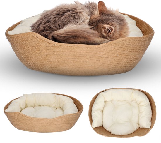 CallmPlace - Kattenmand - Rieten katten mand - Rotan Kattenmand ...