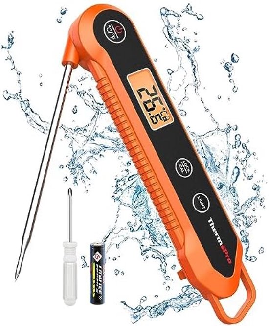 Thermomètre à viande avec sonde de température alimentaire pliable ...