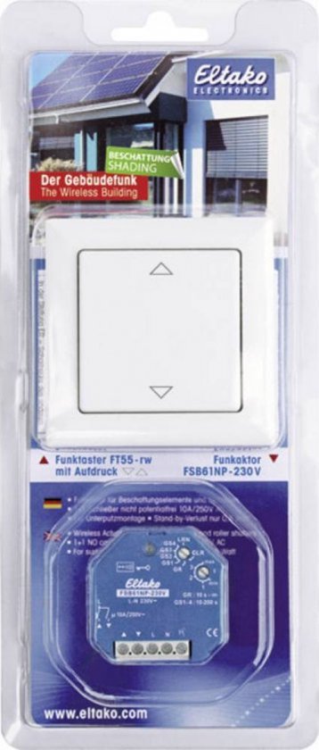 Eltako BPB55 Blisterpack Beschattung Starterkit rolluikbesturing Opbouw (op product),... | bol