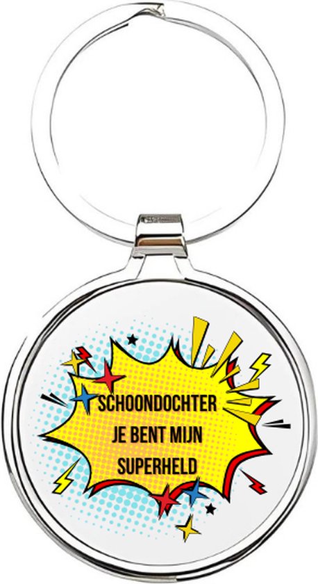 Akyol - schoondochter je bent mijn superheld Sleutelhanger - Dochter - de liefste... | bol