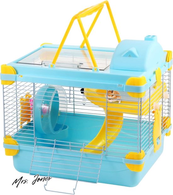 Mrs. Jones Small Animal Carrying Cage Two-storey Hamster Cage House for ...