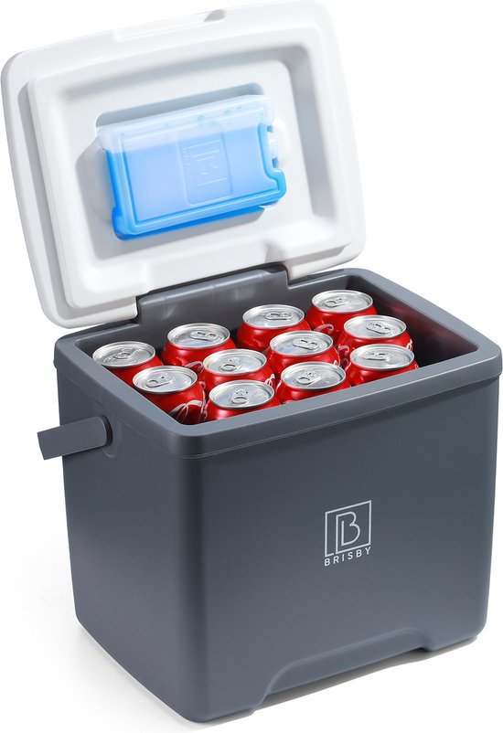 Brisby Koelbox - Frigobox - 13L - Grijs - Tot maximaal 40 uur isolatie ...