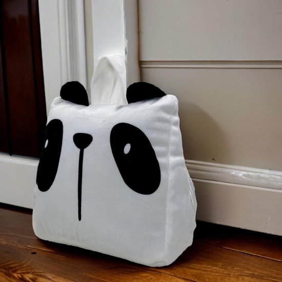 Deurstopper pluche deurbuffer zak panda wit 1 kg gevuld grappig design ...