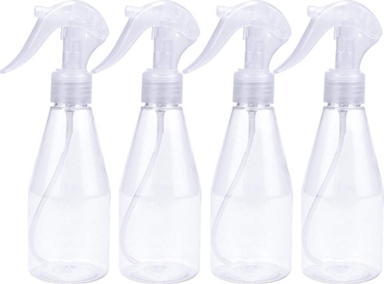 Spuitflessen, 4 stuks, plastic spuitbus van 200 ml, lege spuitfles ...