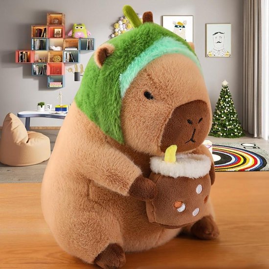 Pluche dier - Knuffeldier kussen speelgoed - Capybara knuffel ...