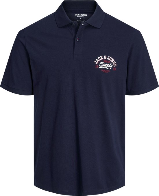 Jack&Jones jongens polo LOGO Navy Blazer Regular Fit | bol