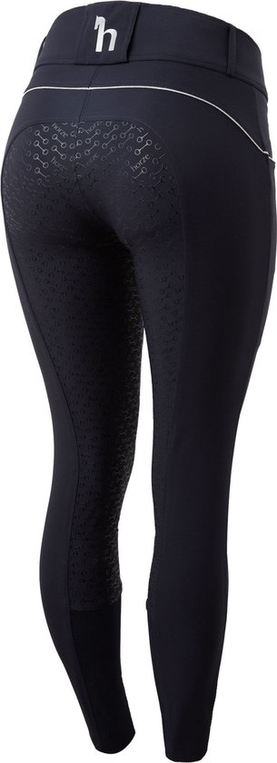 Horze Aubrey High Waist Rijbroek met siliconen zitvlak, dames, Blue, 44 ...