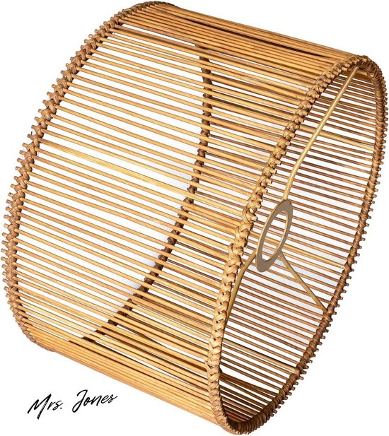 Mrs. Jones Natuurlijke Bamboe Lampenkap voor Hanglamp-Staande Lamp ...