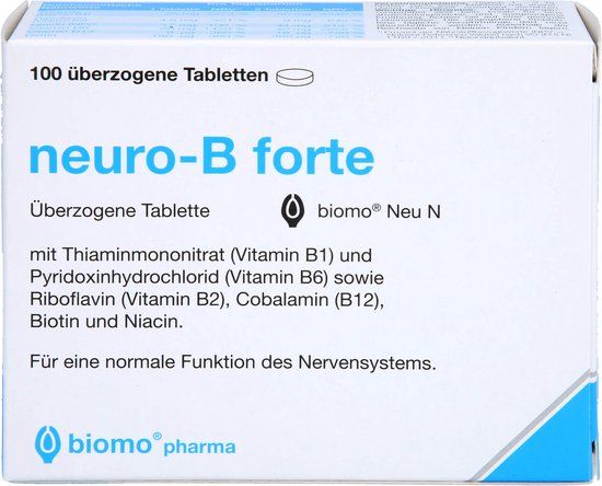 biomo neuro-B forte Tabletten, 100 St. Tabletten | bol