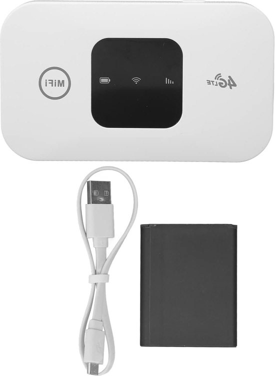 Draagbare Wifi-hotspot 4G Mobiele Wifi-router met 2100mAh Batterij - 10 ...