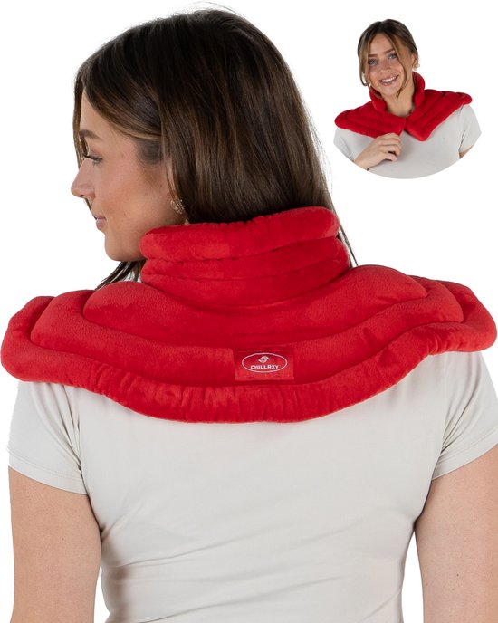 Chillaxy - Warmtekussen Nek en Schouder - Kersenpitkussen - Pittenzak ...