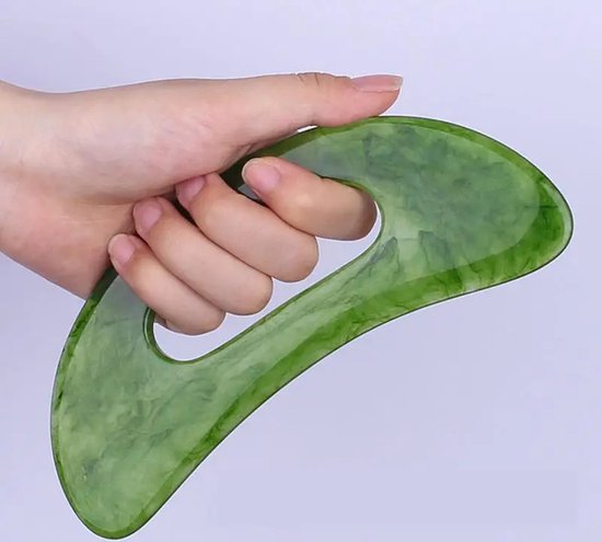 Groene Gua Sha Schraper - Massagegereedschap - Voor Spieren, Nek & Rug ...