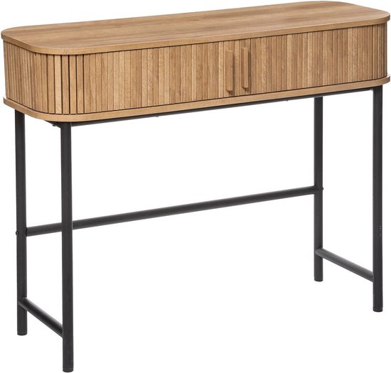Sidetable Bali (100 x 35 x 80 cm) - Sidetable Industrieel met Deurtjes ...
