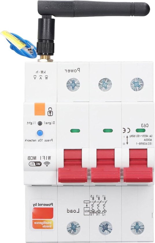 Metering Circuit Breaker 3P 63A Remote Control Timed Switching Smart ...