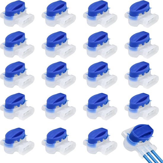 Waterproof Cable Clips 20 Pcs - Connection Cable Connectors with Gel ...