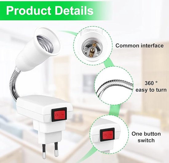 Equivera Stekkerlamp Dimbaar - Stekkerspot Dimbaar - Stopcontactlamp ...