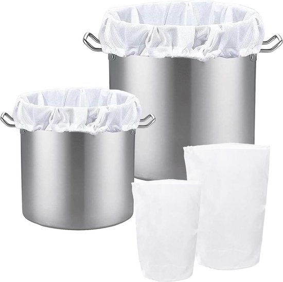 Filterzakken polyester 20 x 30 cm/30 x 45 cm - herbruikbaar fijnmazig ...