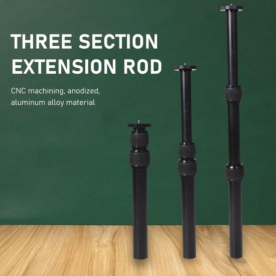 Tripod Center Column Extension Camera Mount Telescopische Rod 3 Section ...
