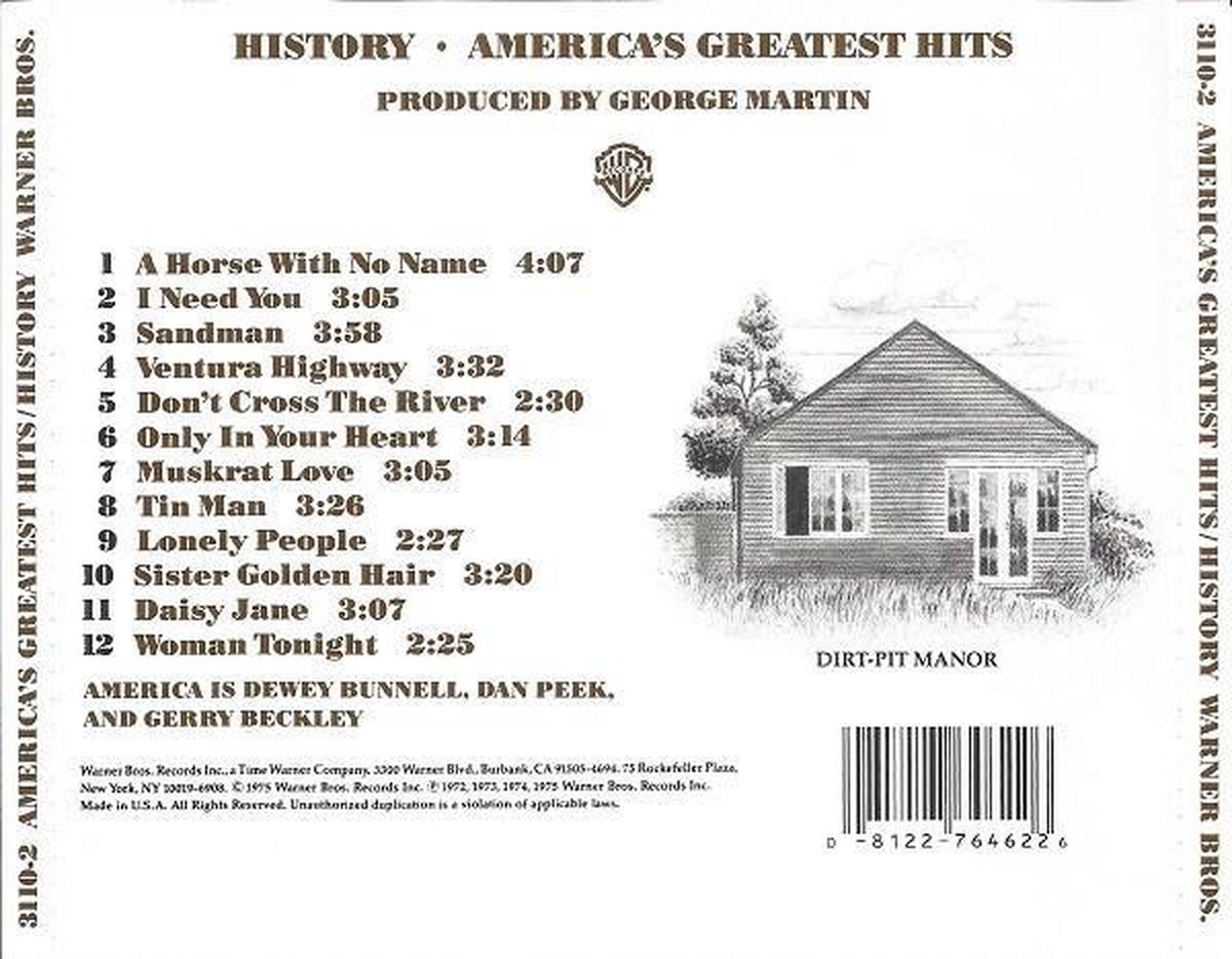 bol.com | History: America's Greatest Hits, America | CD (album) | Muziek bol.com | History: America's Greatest Hits, America | CD (album) | Muziek
