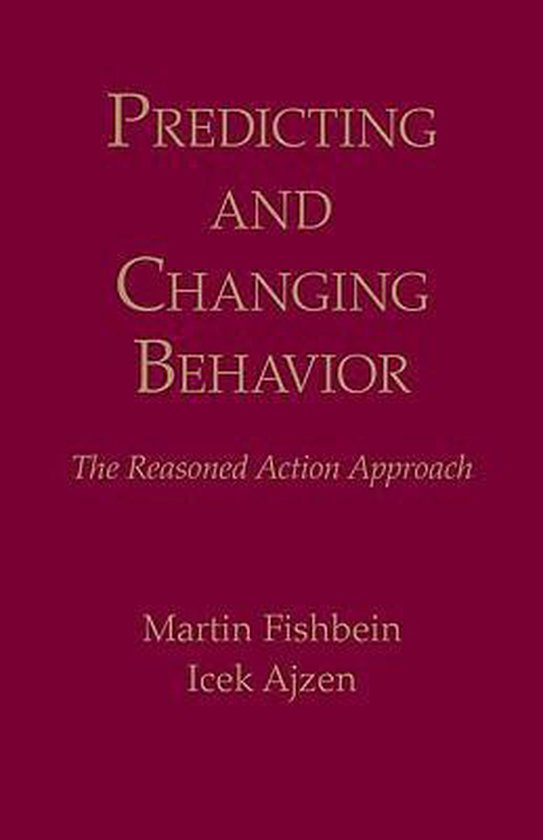 Predicting & Changing Behavior | 9780805859249 | Icek Ajzen | Boeken | bol