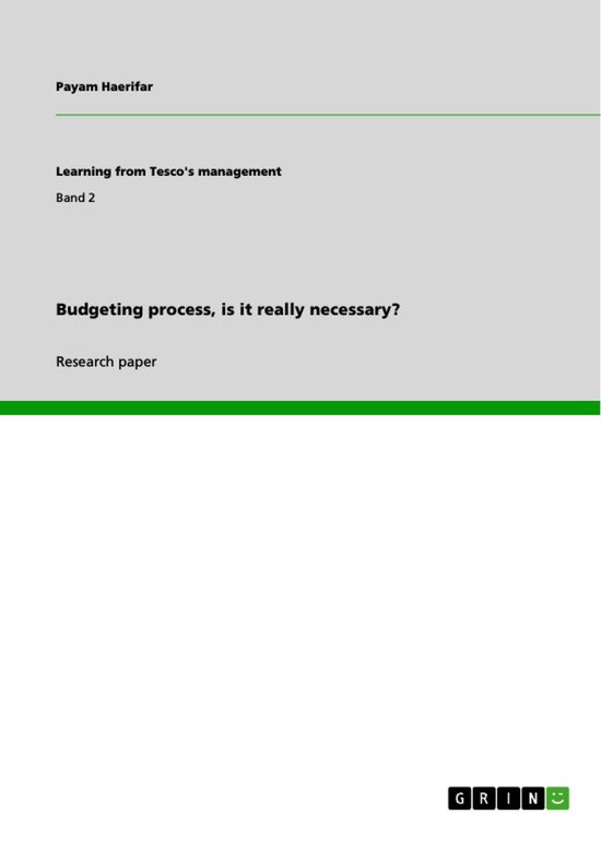 Budgeting process, is it really necessary? (ebook), Payam Haerifar ...