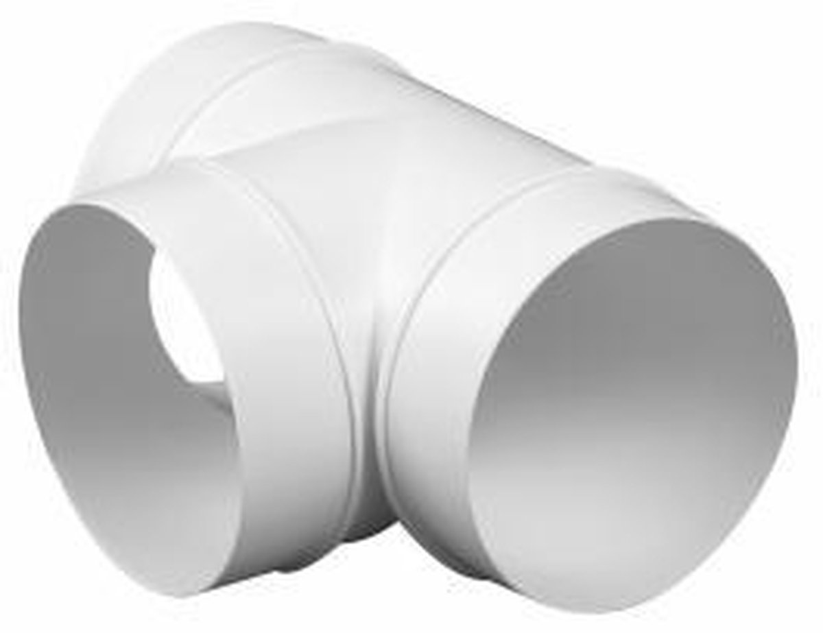 Ventilatieshop T-stuk 90 graden - Kunststof - Ø 125mm | bol.com
