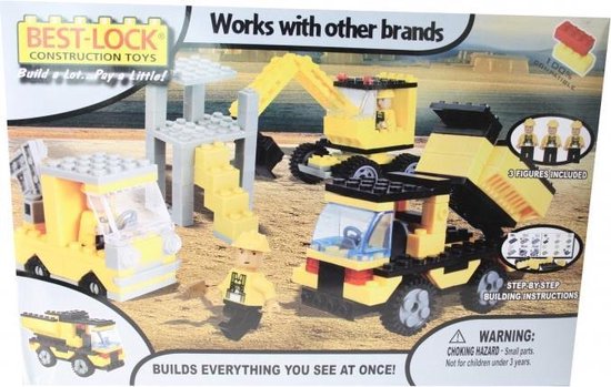 Best lock Constructieset bouwplaats | bol.com